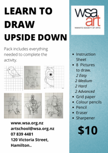 Art Pack - Upside Down Drawing | Waikato Society of Arts
